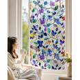 Rainbow Window Privacy Film with Installation Tools, Decorative Stained ...