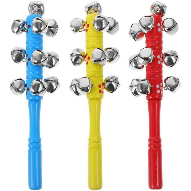 Rainbow Wooden Hand Bells - Musical Toys for Kids - Walmart.com