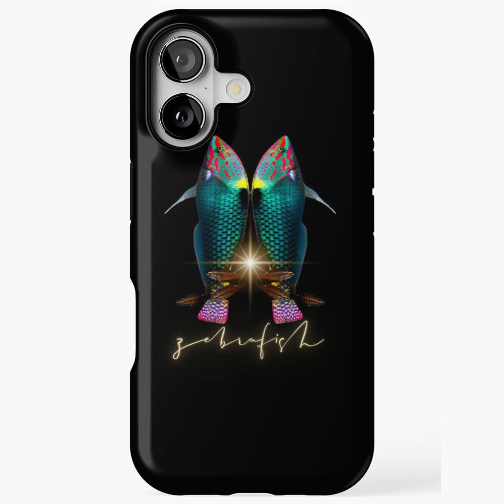 Rainbow Zebrafish Colorful Ocean Artwork iPhone 17 to 11 Pro Max ...