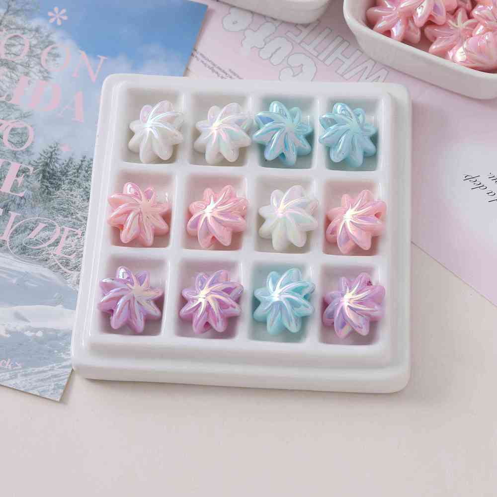 Rainbow color Acrylic Beads Shell Shape Mixed color 19.5x20.8x10.2mm ...