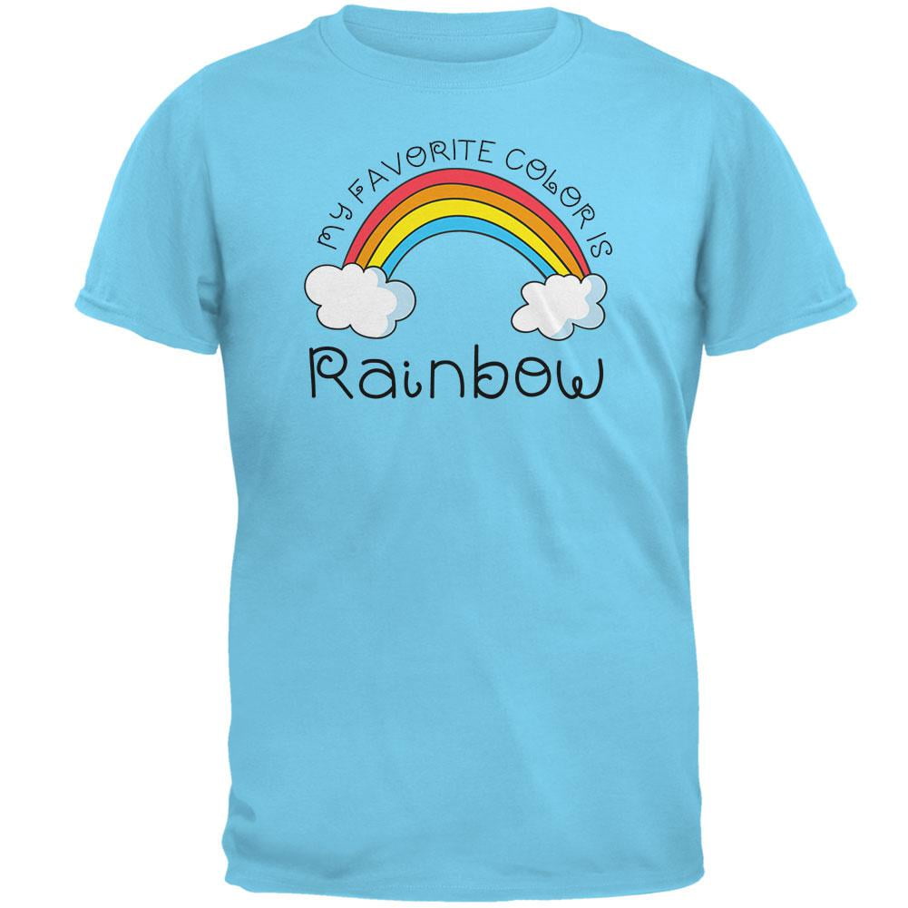 Rainbow is my Favorite Color Mens T Shirt Sky LG - Walmart.com