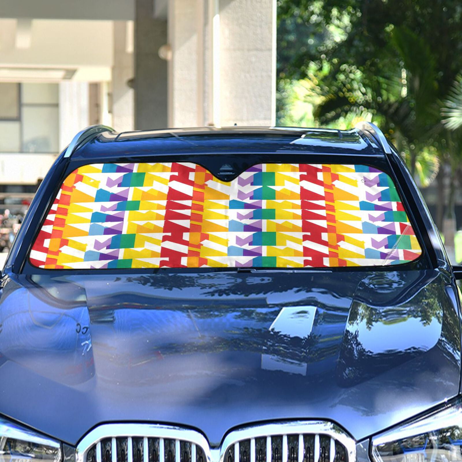 Rainbow with Colors Automotive Front Car Windshield Sun Shade Reflector ...