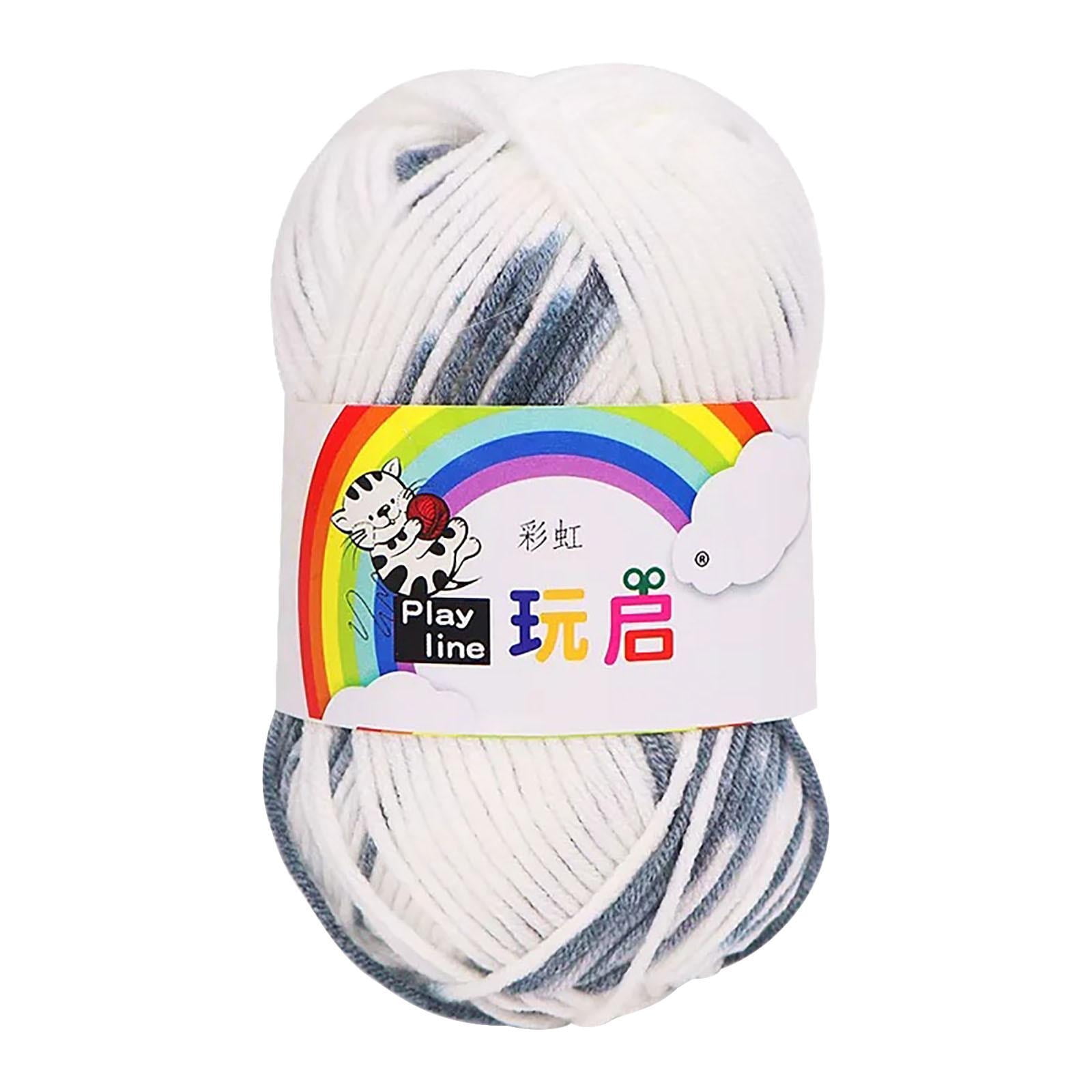 Rainbow yarn , milk cotton yarn , dyed yarn ball, Milk Cotton Yarn for ...