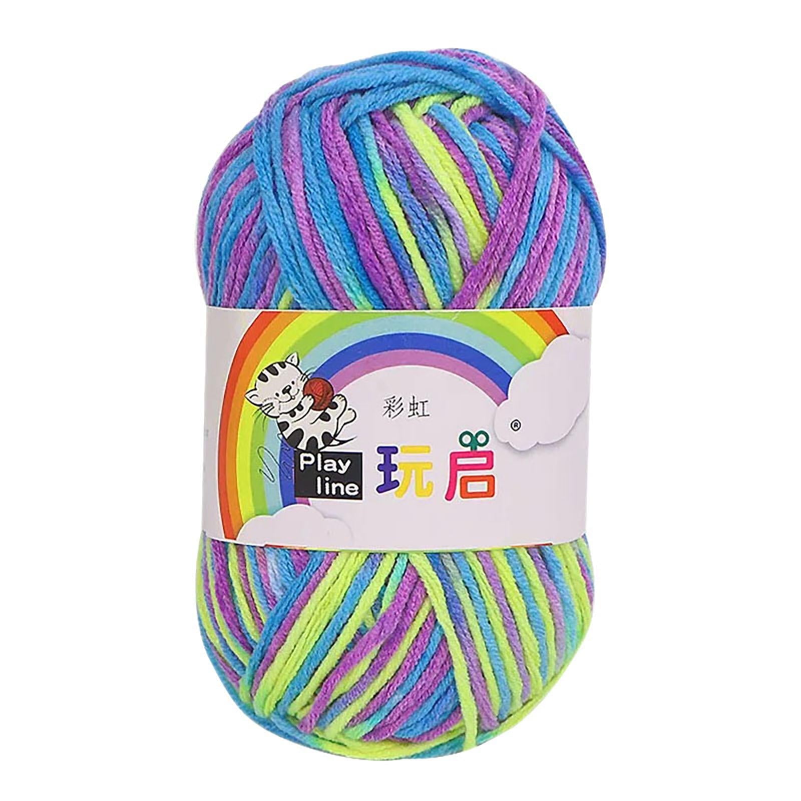 Rainbow yarn , milk cotton yarn , dyed yarn ball, Milk Cotton Yarn for ...