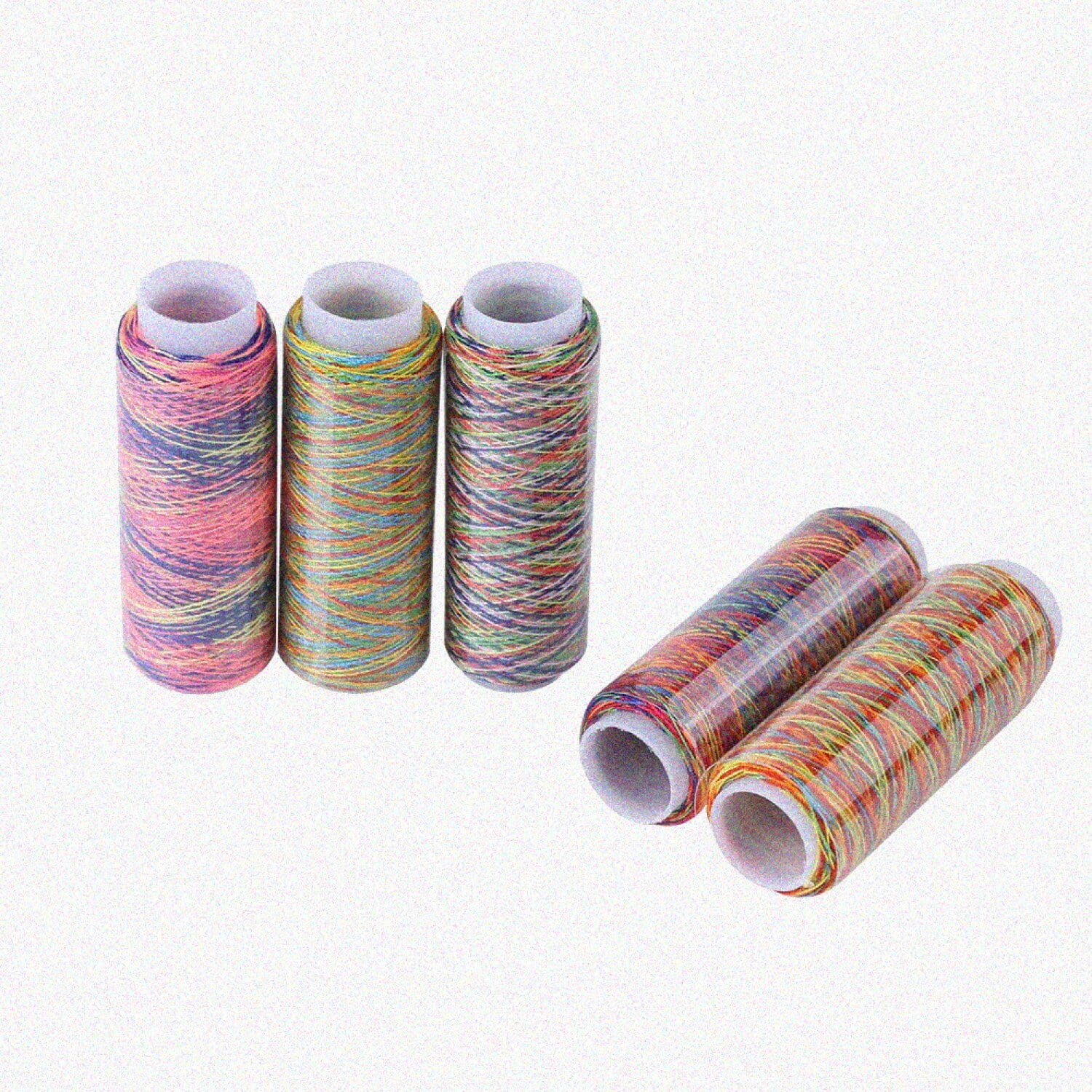 RainbowStitch: 5 Spools of Variegated Polyester Thread for Embroidery ...