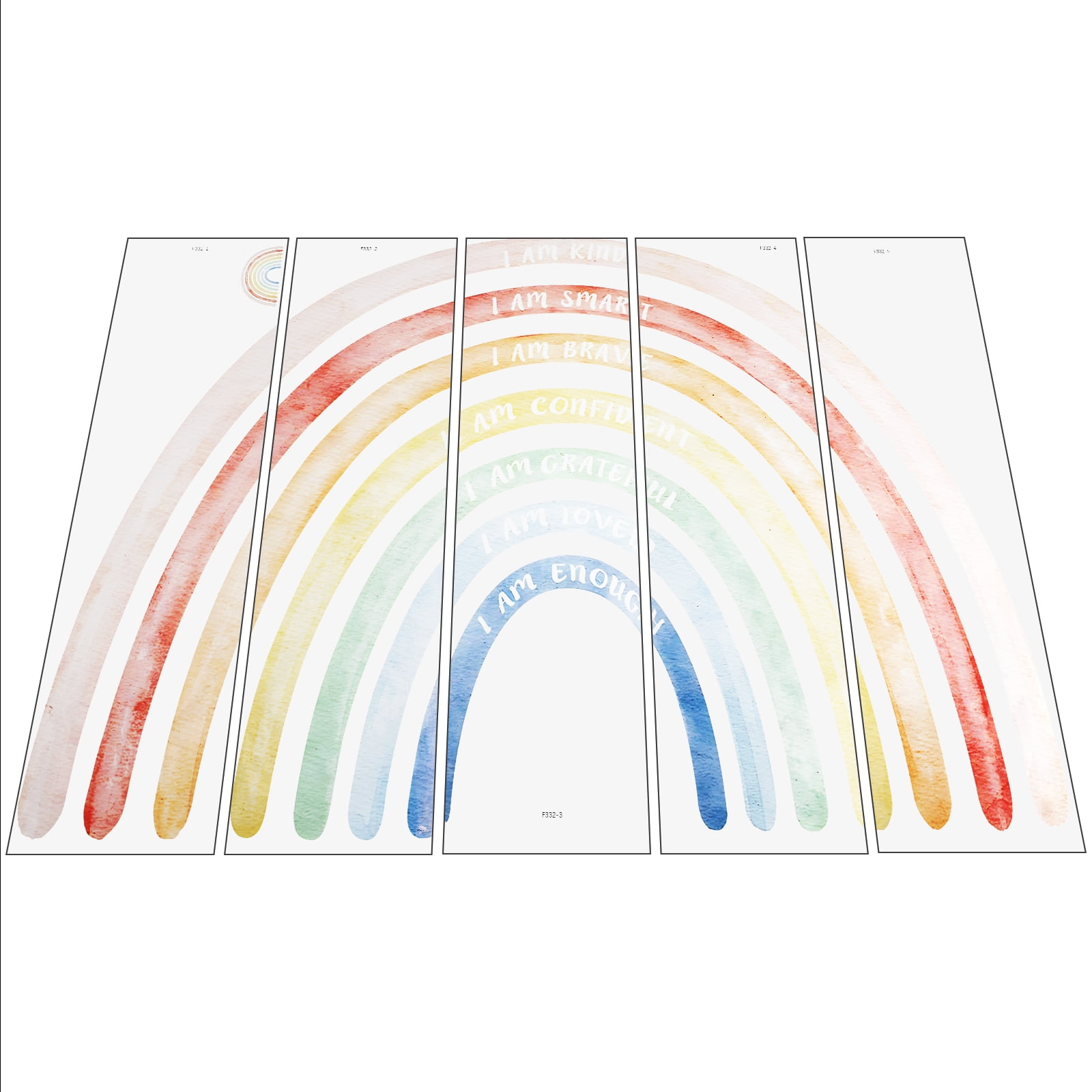 Rainbows Wall Decal Pretty Wall Decor Safe Boho Dot Wall Decal Colorful ...