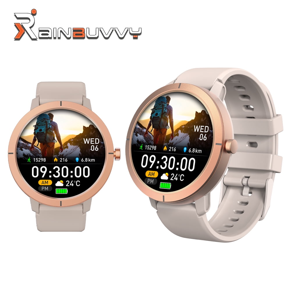 Rainbuvvy DM76 GPS Smart Watch 1.32 Inch AMOLED Bluetooth 5.3 360mAh 5ATM 170 Sports Mode ...