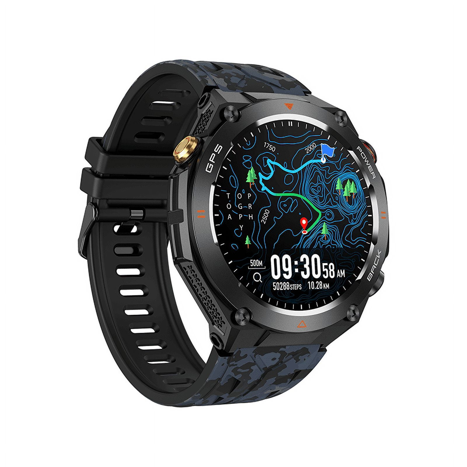 Rainbuvvy KC82 smartwatch with a 1.45-inch circular screen for ...