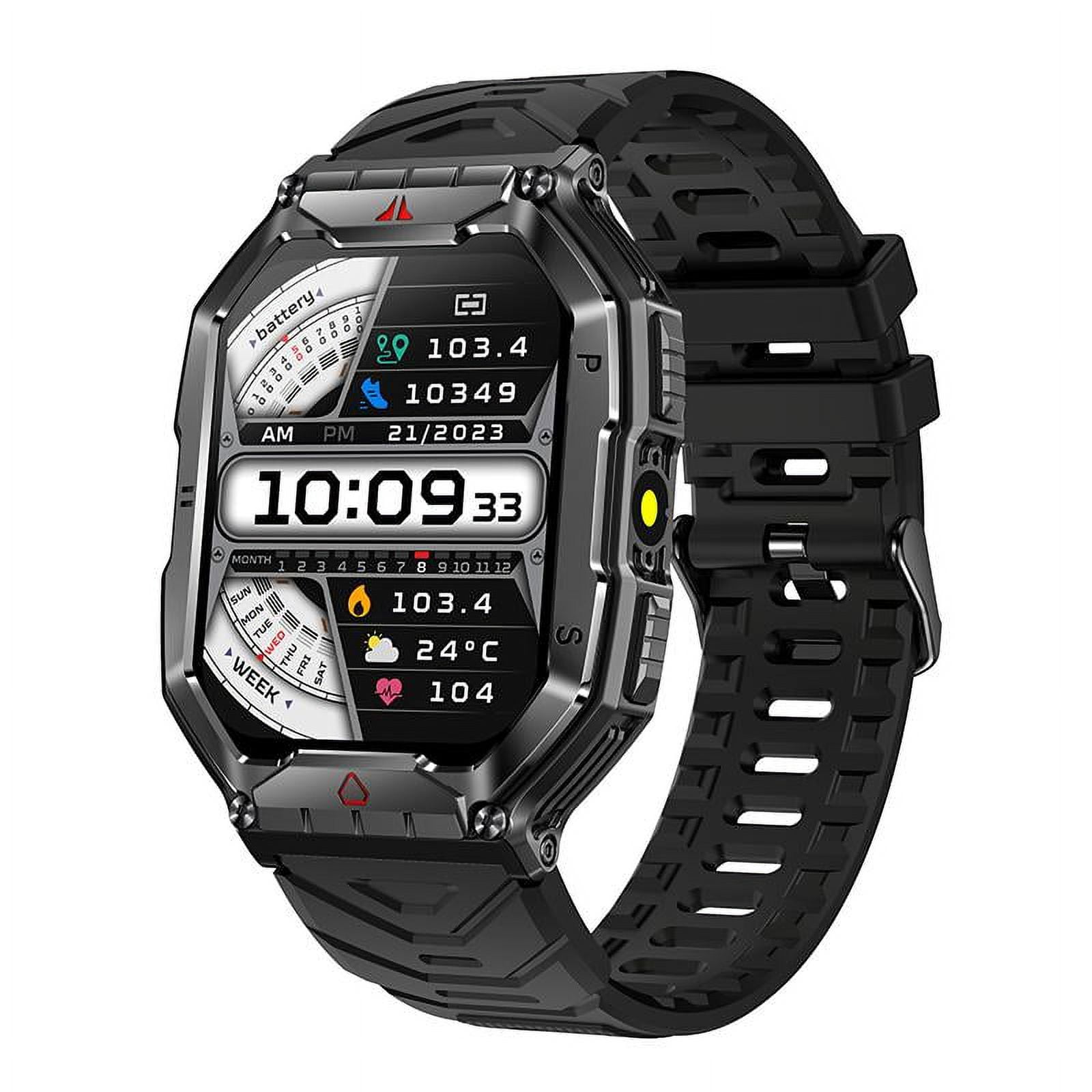 Rainbuvvy KR82 SmartWatch 2.1 inch AMOLED , Flashlight, Outdoor Sports ...