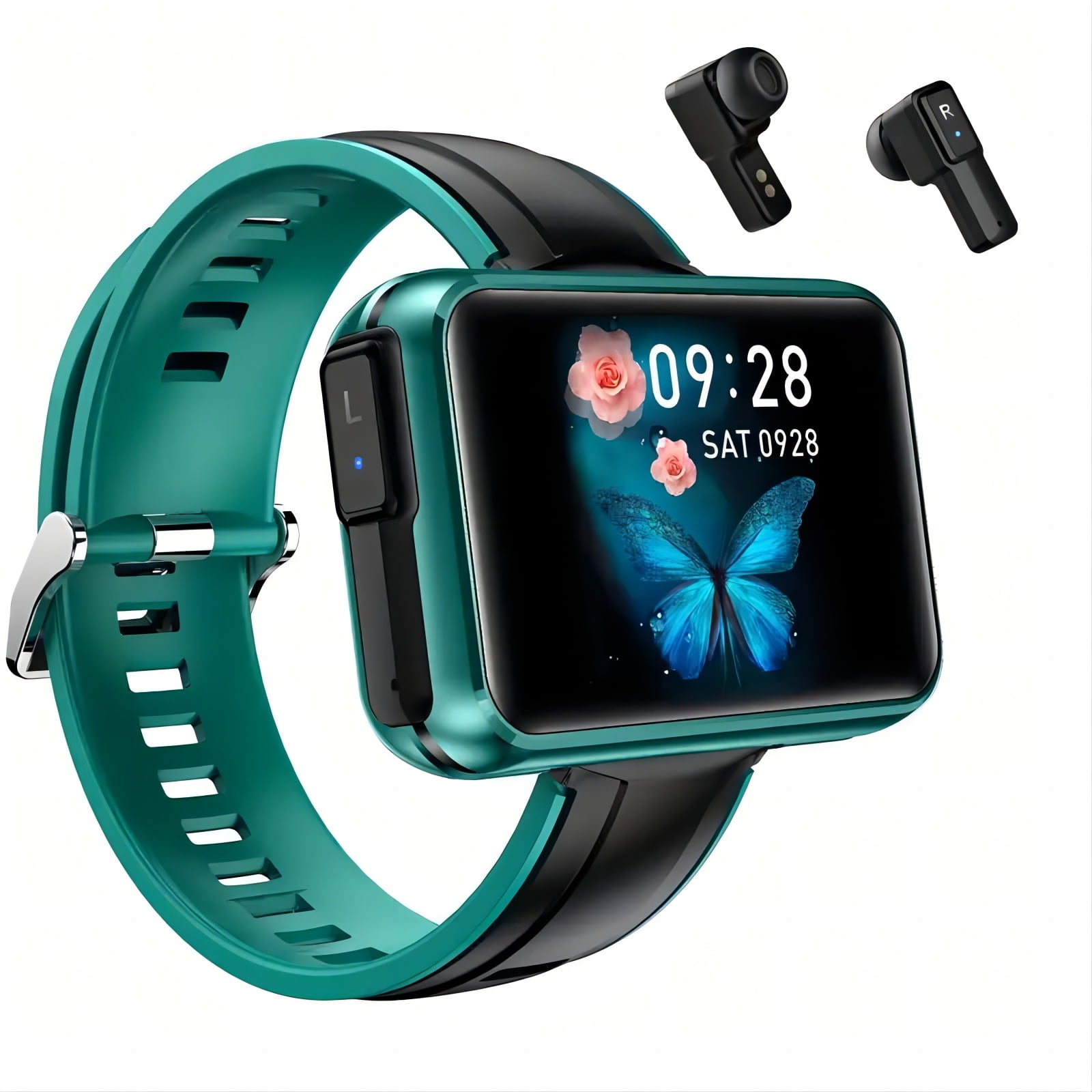 Rainbuvvy T91 smart watch 1.4-inch portable Bluetooth headset with ...