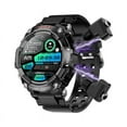 Rainbuvvy T96 2-in-1 smartwatch, 1.52-inch touch screen pedometer ...