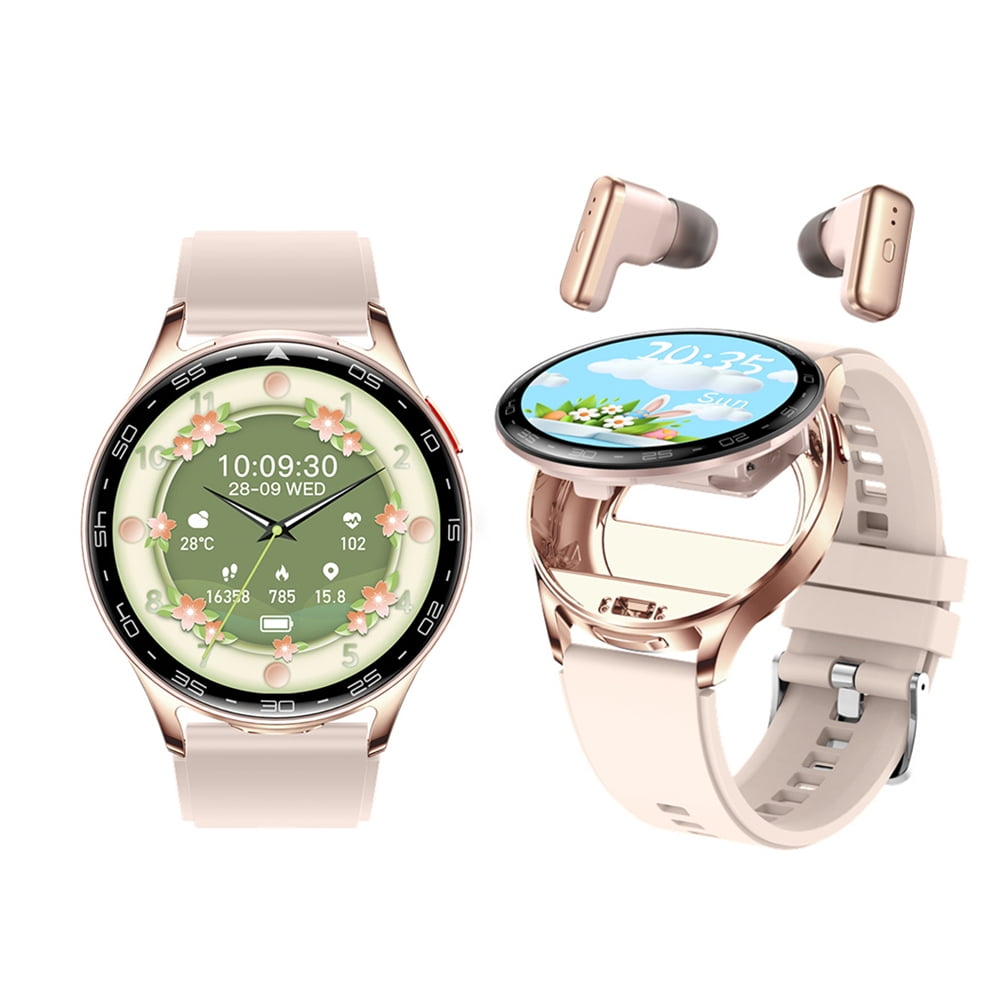 Rainbuvvy T97 Smartwatch, 1.39 inches, Built-in Bluetooth Headphones ...