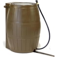Raincatcher 4000 Rain Barrel, Flat-Back Rainwater Catcher with Spigots ...