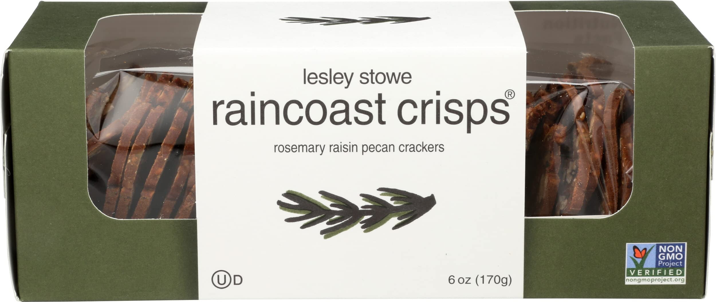 Raincoast Crisps Leslie Stowe, SE33 Rosemary Raisin Pecan Crackers, 5.3 ...