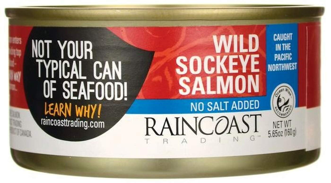 Raincoast Trading Sockeye Salmon -No Salt Added, 5.65 Ounce -- 12 per case. - Walmart.com