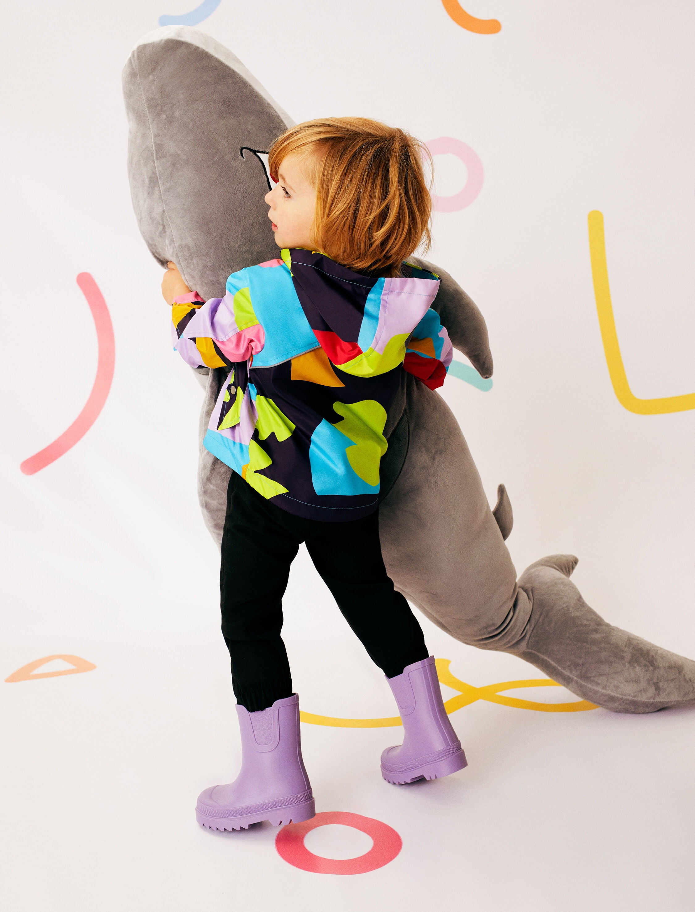 Raincoat Hooded with Wind Flap at Front Snap Fasteners Pocket - Walmart.com