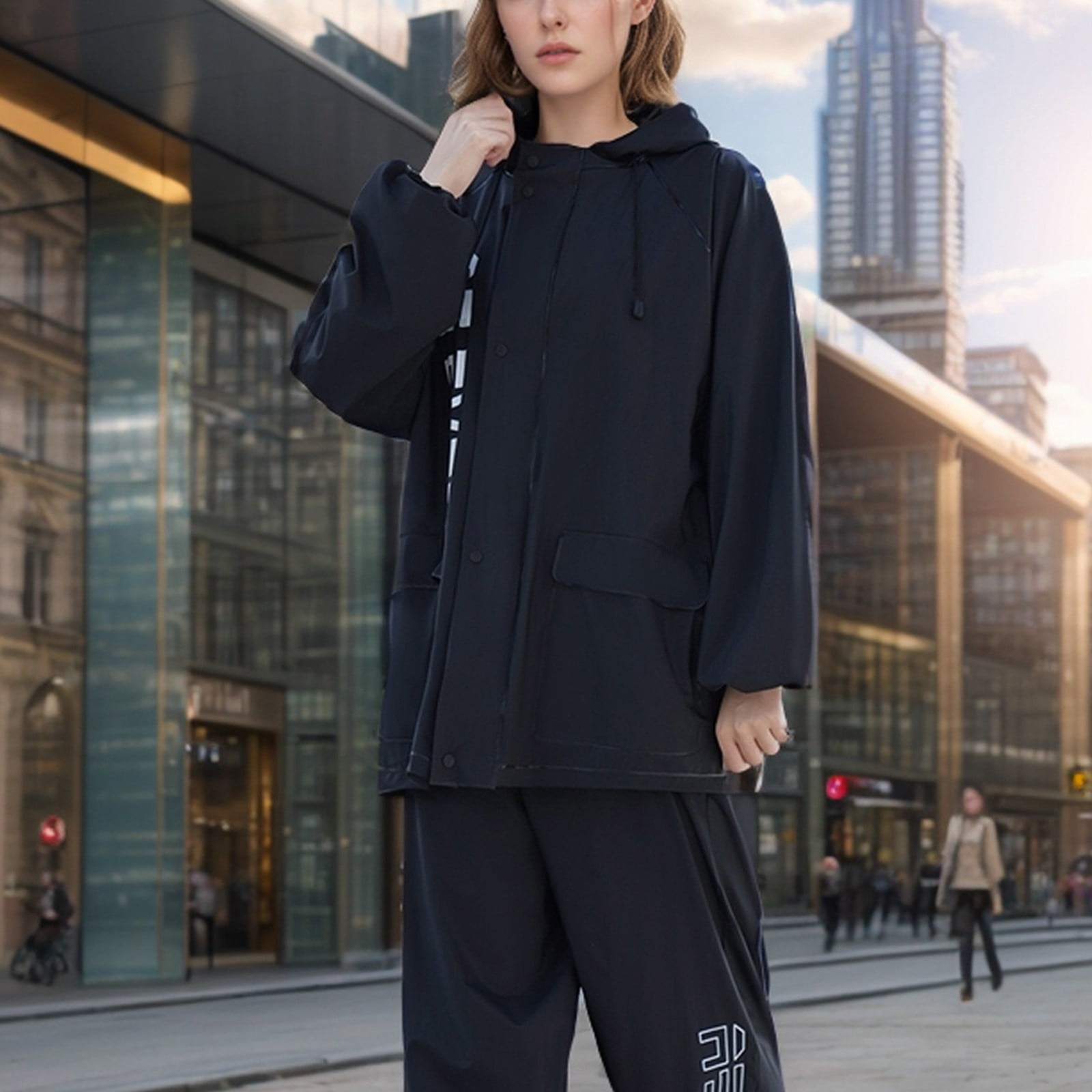 Raincoat & Pants Set Unisex Adult Rainwear For Outdoor Activities ...