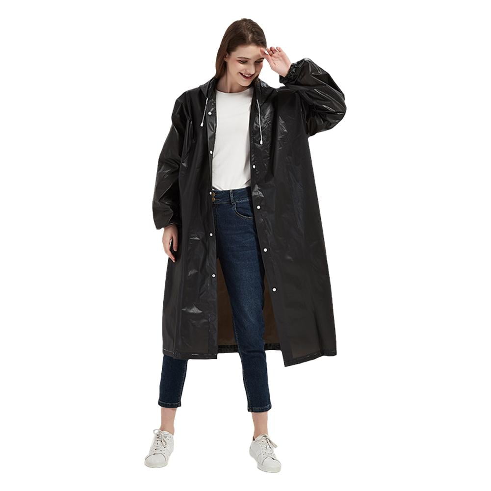 Raincoat Waterproof Poncho Reusable EVA Adult Camping U3 Festival Jack ...