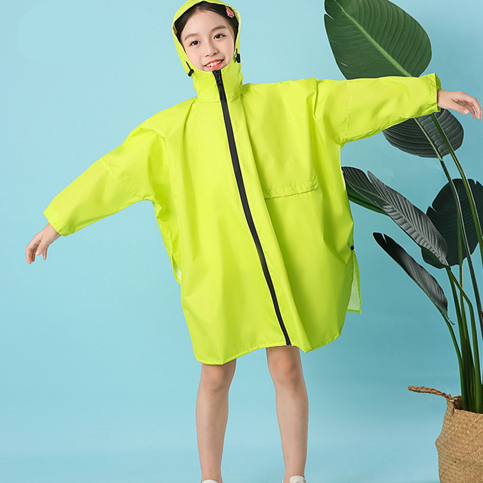 Raincoat for Girls Kids Rain Wear 3D Cartoon Children Raincoat Jacket Ponchos for Boy Girl Kids ...