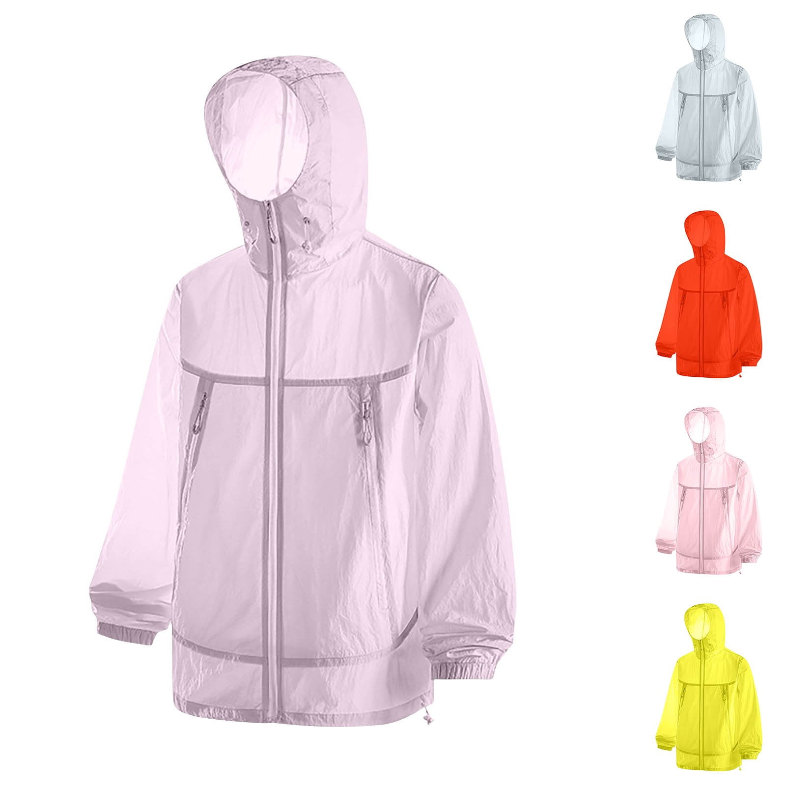 Raincoats for Women with Hood Lightweight Rain Jackets Sun Protection ...