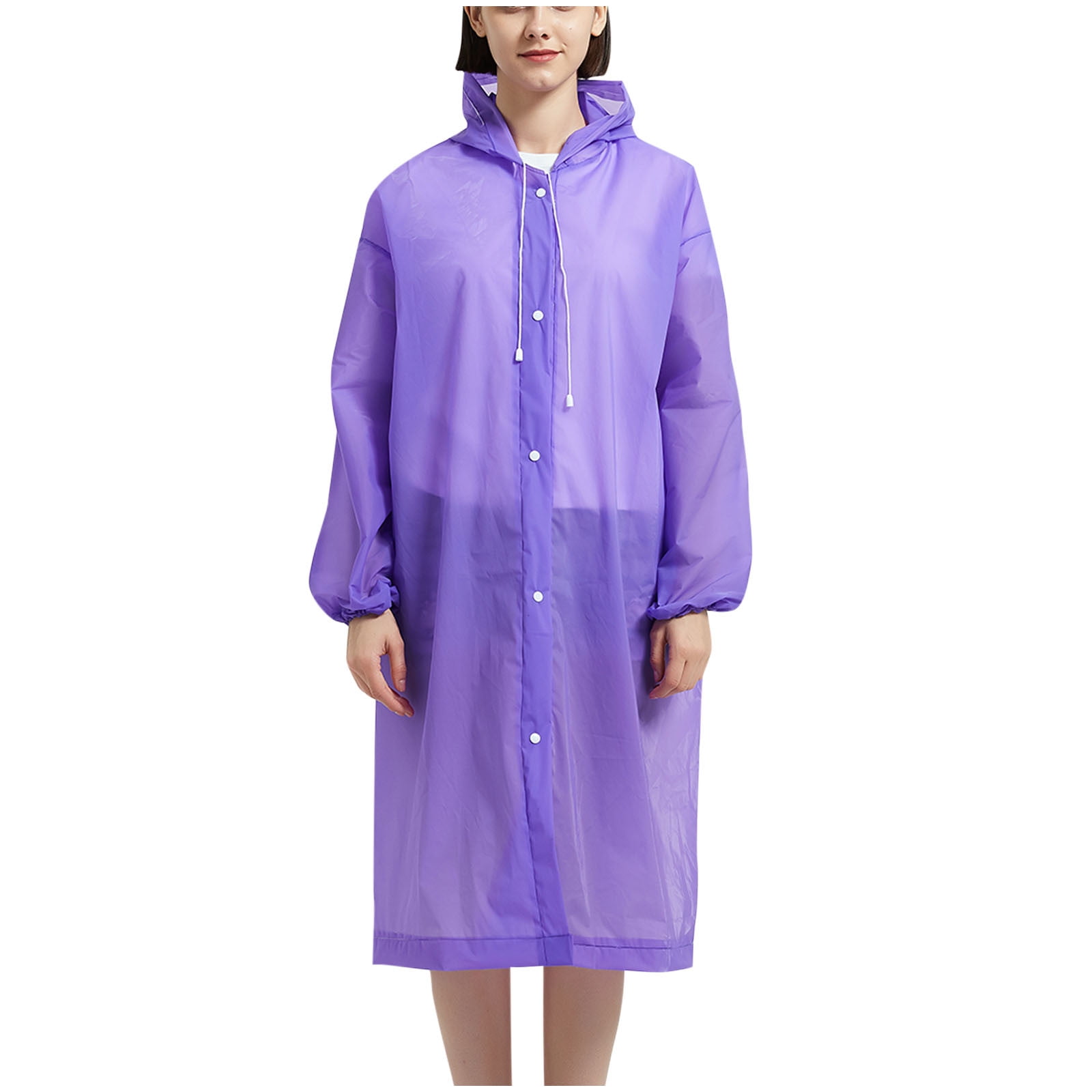 Raincoats for Adults Reusable EVA Rain Ponchos Lightweight Rain Coat ...