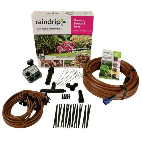 Raindrip Flower Shrub and Tree Kit with Timer - Walmart.com