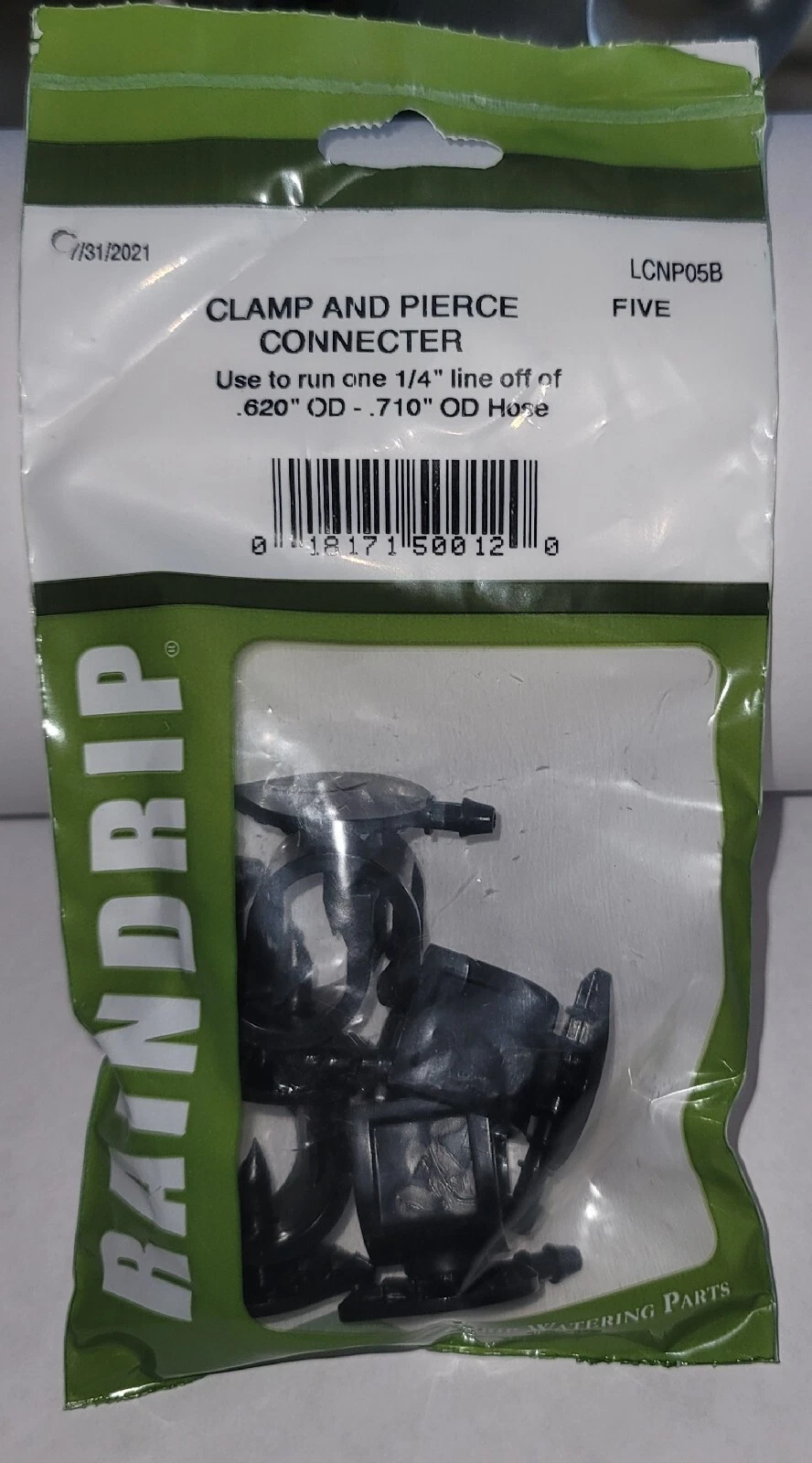 ***Raindrip Lcnp05B Clamp-N-Pierce Fitting, Tubing And Emitters ...