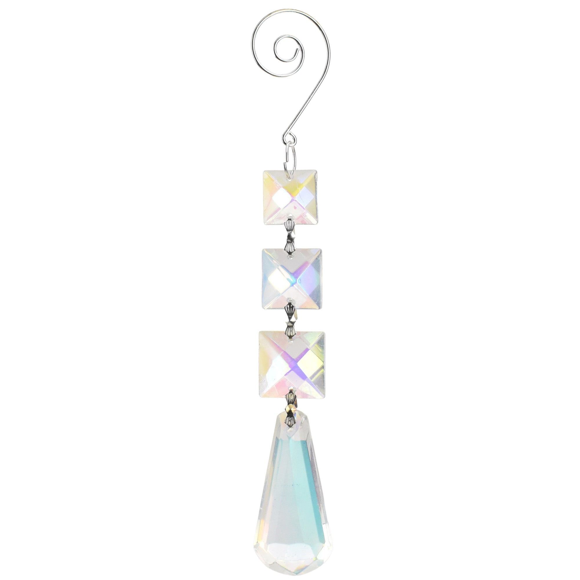 HOMEFORD Acrylic Chandelier Crystals, Raindrop Link, 7-inch, Iridescent ...