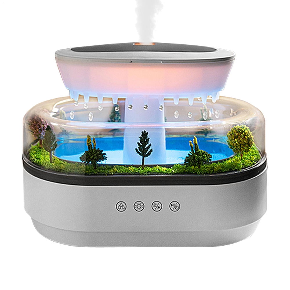 Raindrop Aroma Diffuser, Trees Aromatherapy Oil Diffuser, Water Drip ...