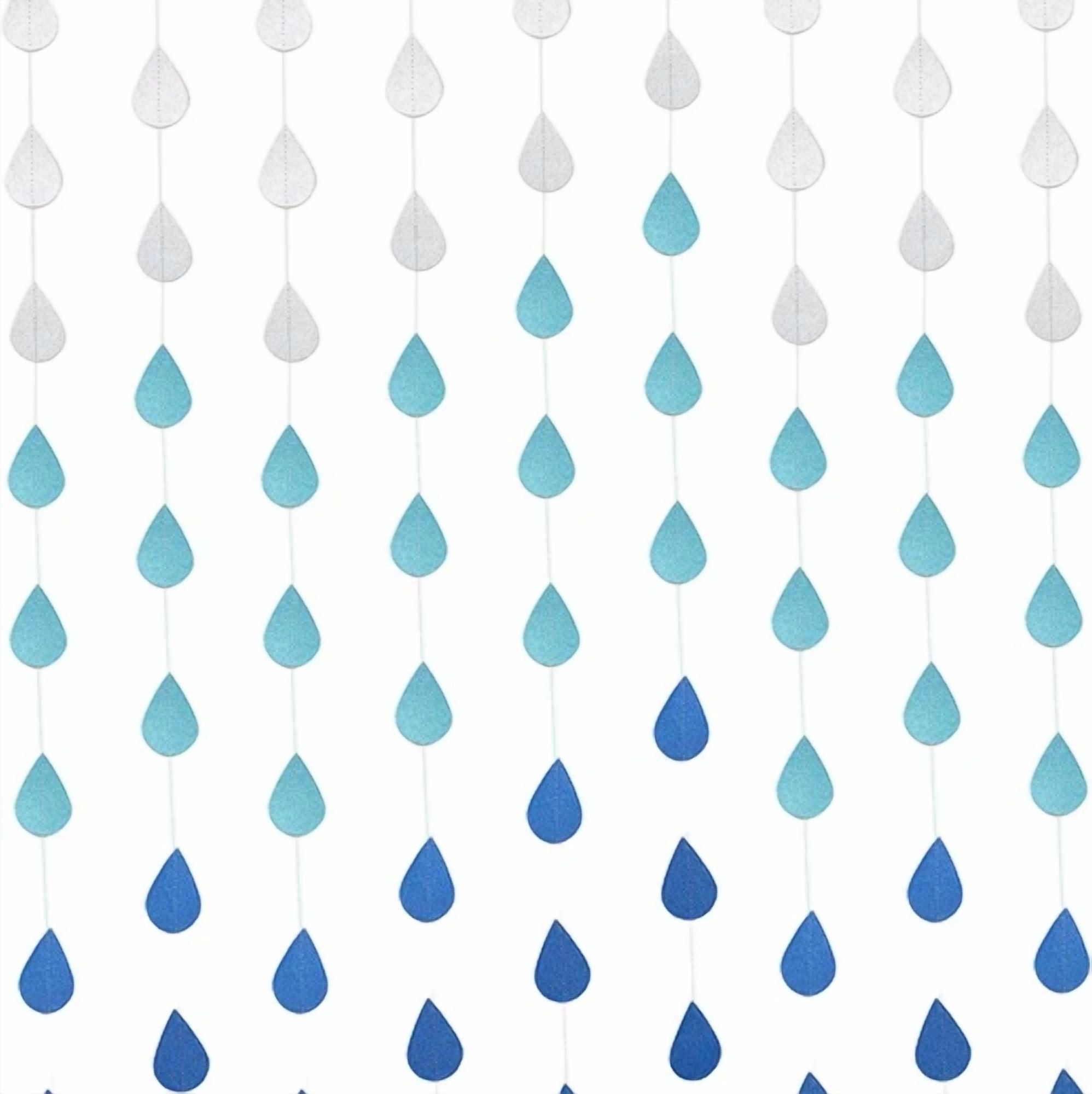 , Raindrop Garland Paper Garland For Birthday Wedding Backdrop Party ...
