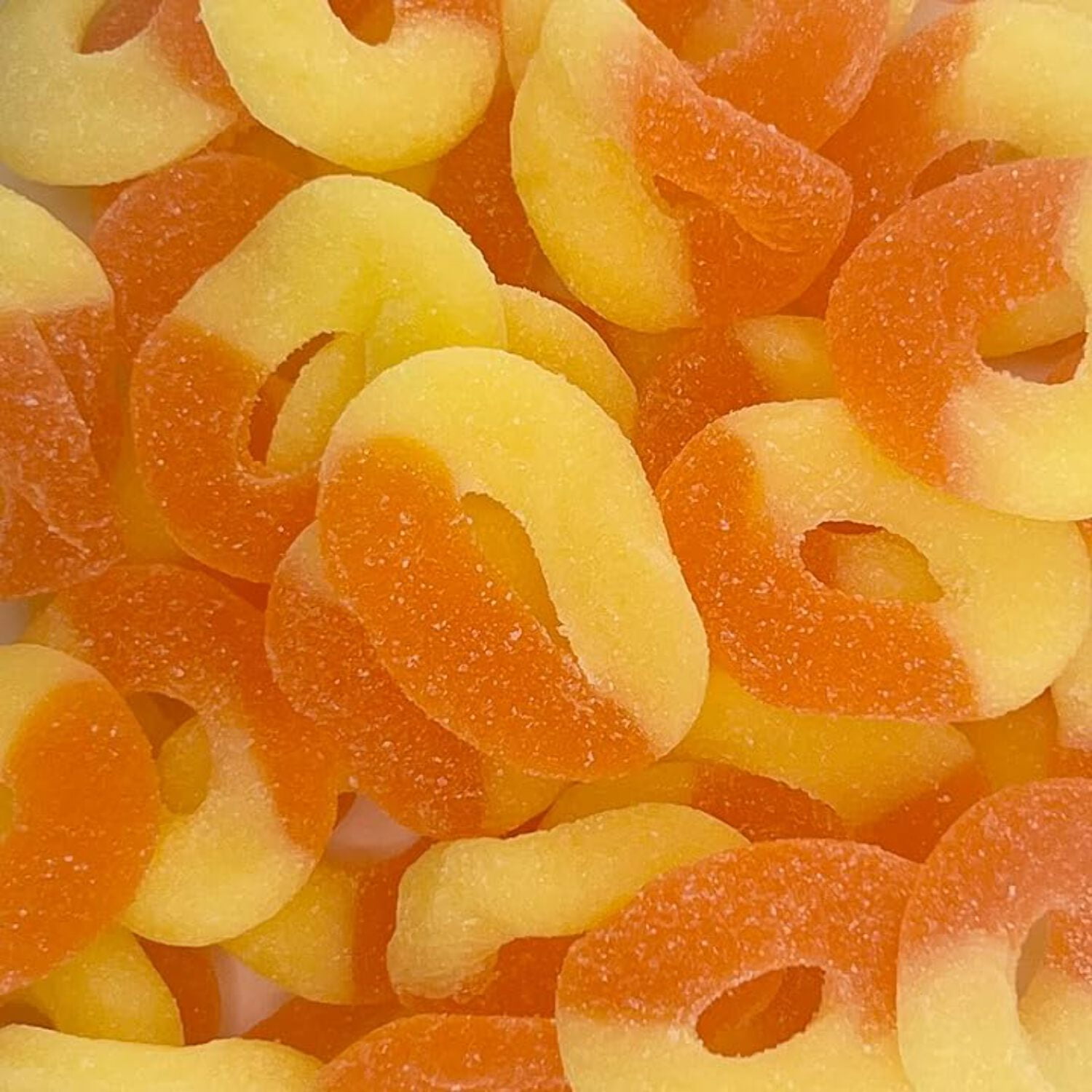 Raindrop Gummy Rings Peach 5lb Bag - Walmart.com