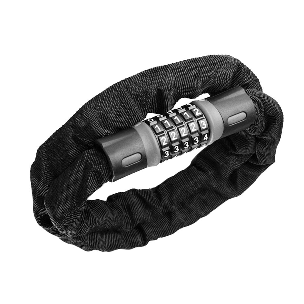 Raindrops 1.2M Bike Lock Combination Chain Lock Heavy Duty Resettable 5 ...