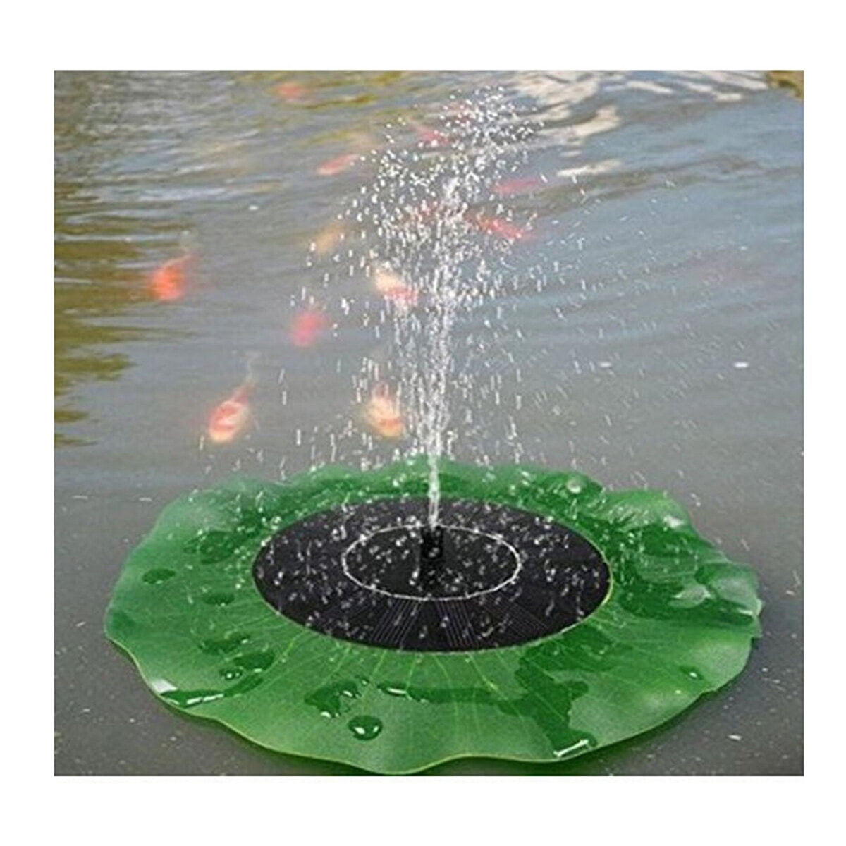 Raindrops 1.4 W lotus Leaf Solar Water Pump Outdoor Watering ...