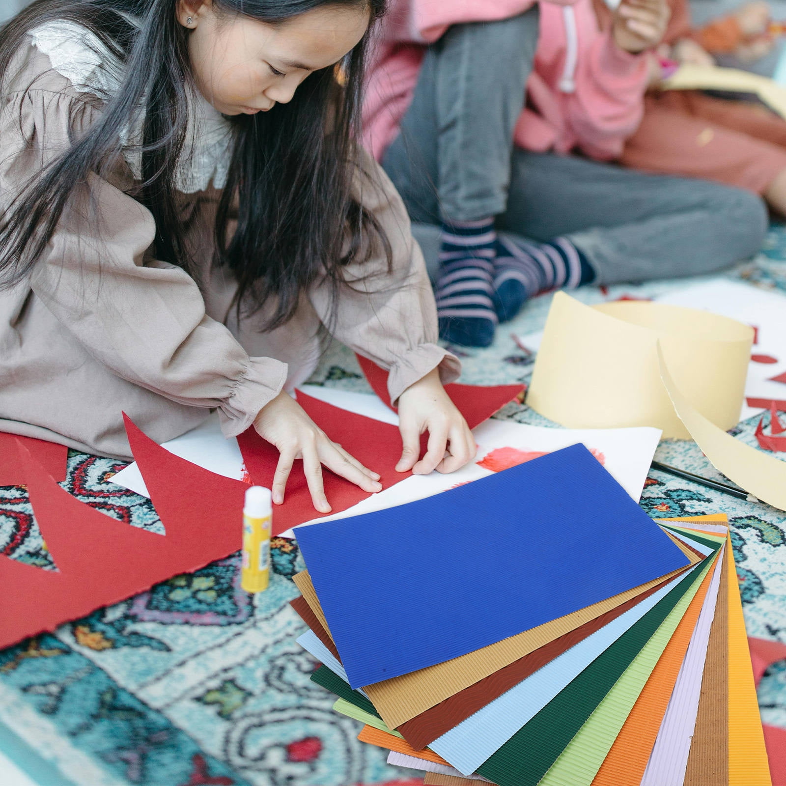 Raindrops 1 Bag Corrugated Paper for Projects A4 Size Colored ...