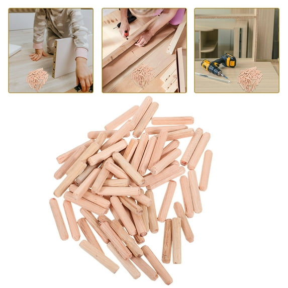 Raindrops 1 Bag Wooden Dowel Fluted Dowel Pin Furniture Dowel Pin ...