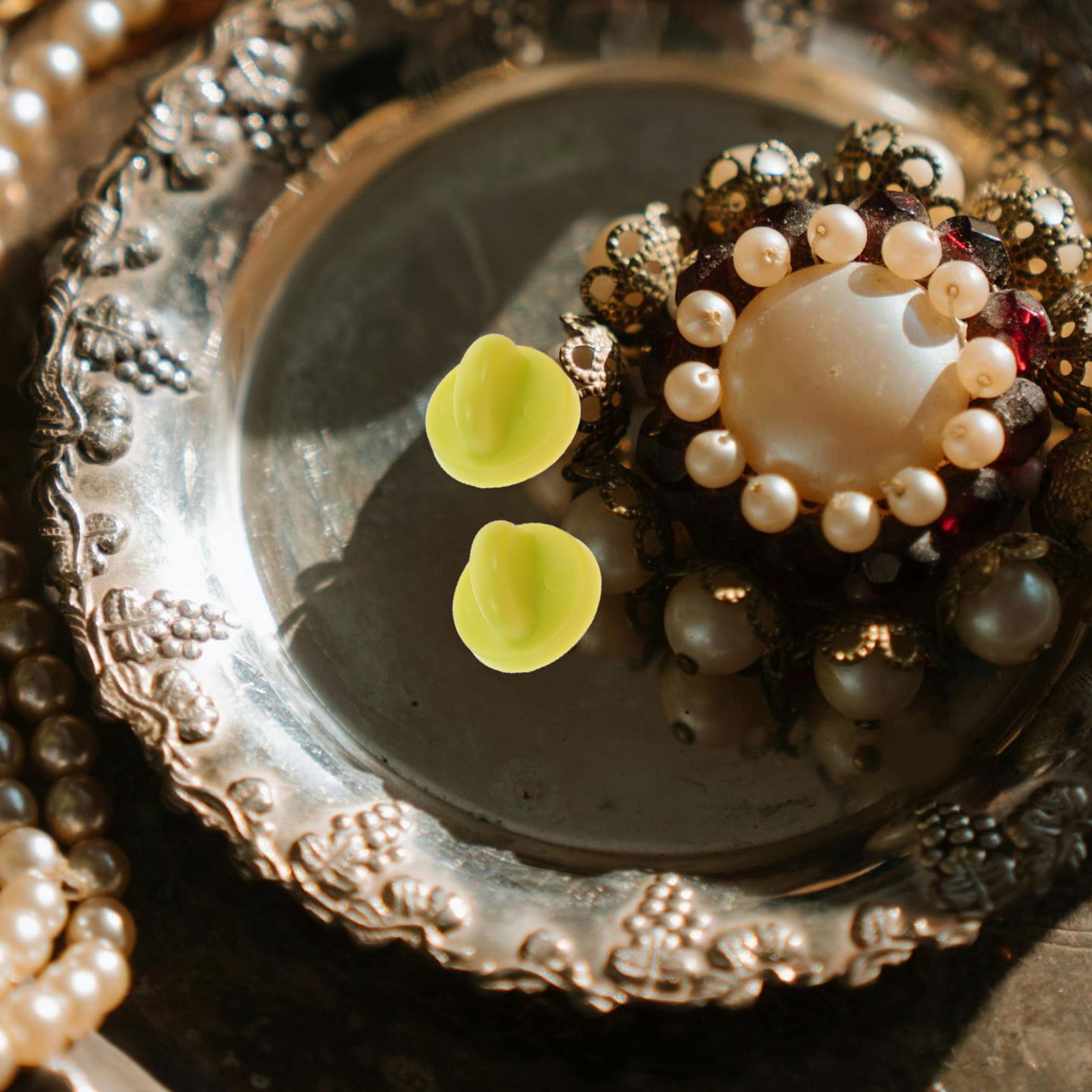 Raindrops 1 Box Rubber Pin Backs Locking Pin Back Locking Clasp for ...