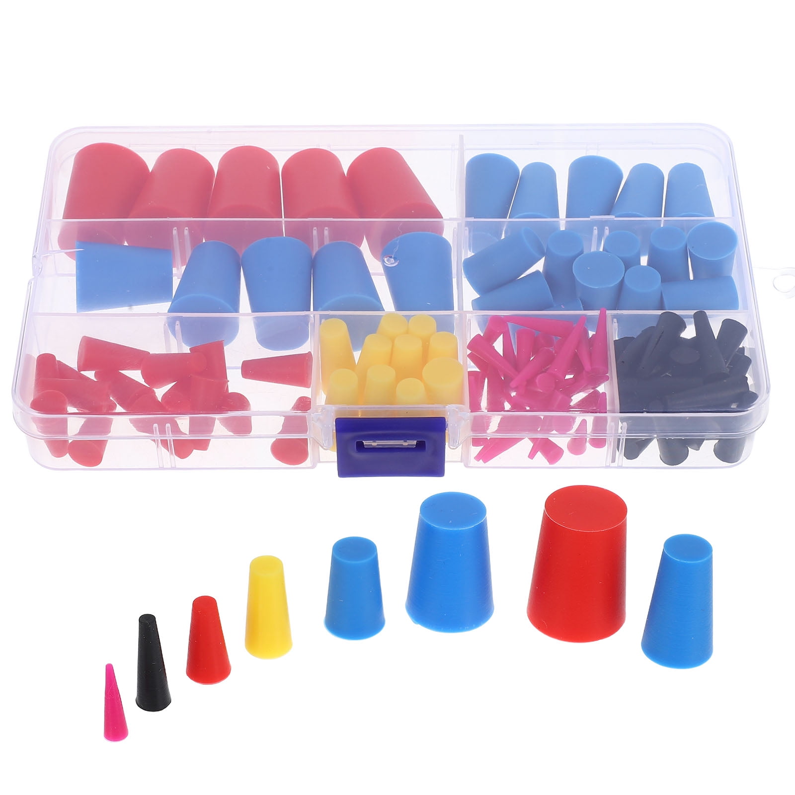 Raindrops 1 Box Silicone Stoppers Solid Rubber Stopper Test Tubes Bungs ...