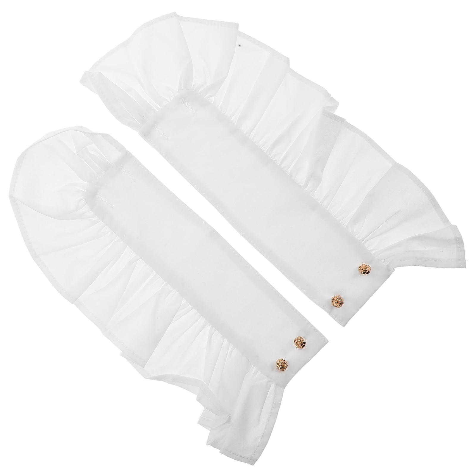Raindrops 1 Pair Detachable Lace Wrist Cuffs For Women Ruffle Sleeve ...