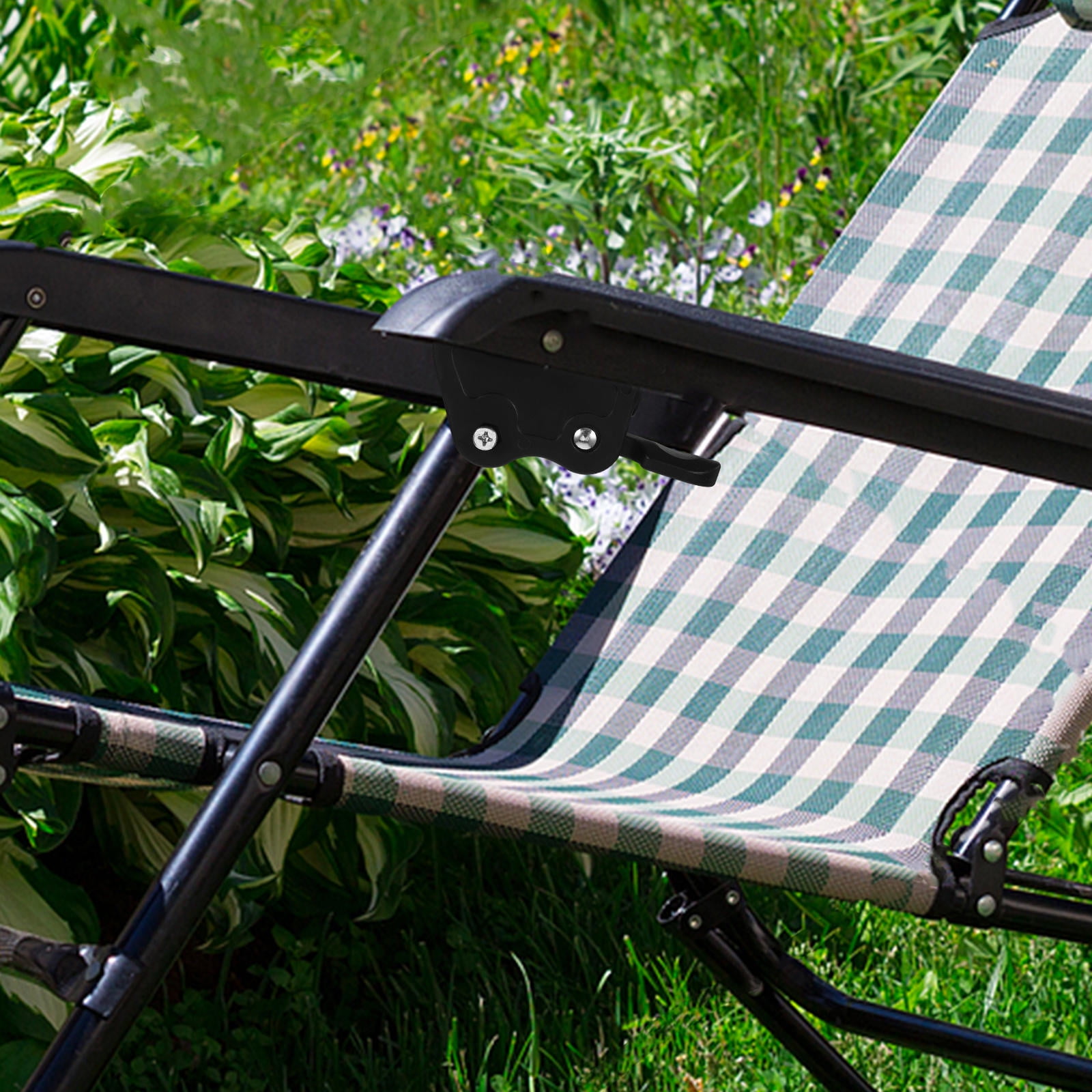 Raindrops 1 Pair Lounge Chair Latch Hinge Foldable Chair Parts Plastic ...