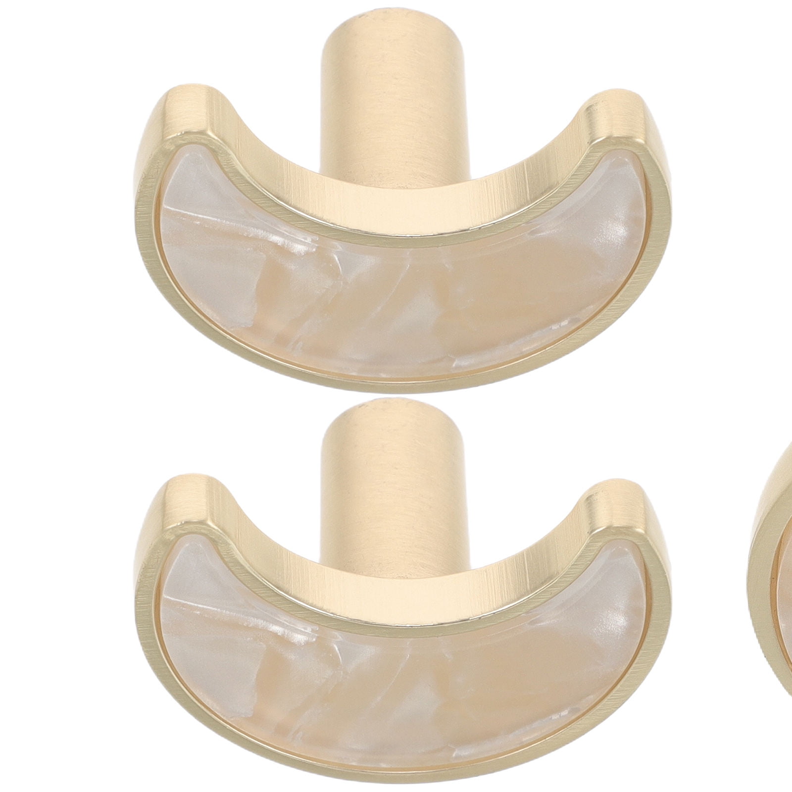 Raindrops 1 Pair Moon Shaped Mini Handle Bookcase Knob Zinc Alloy ...