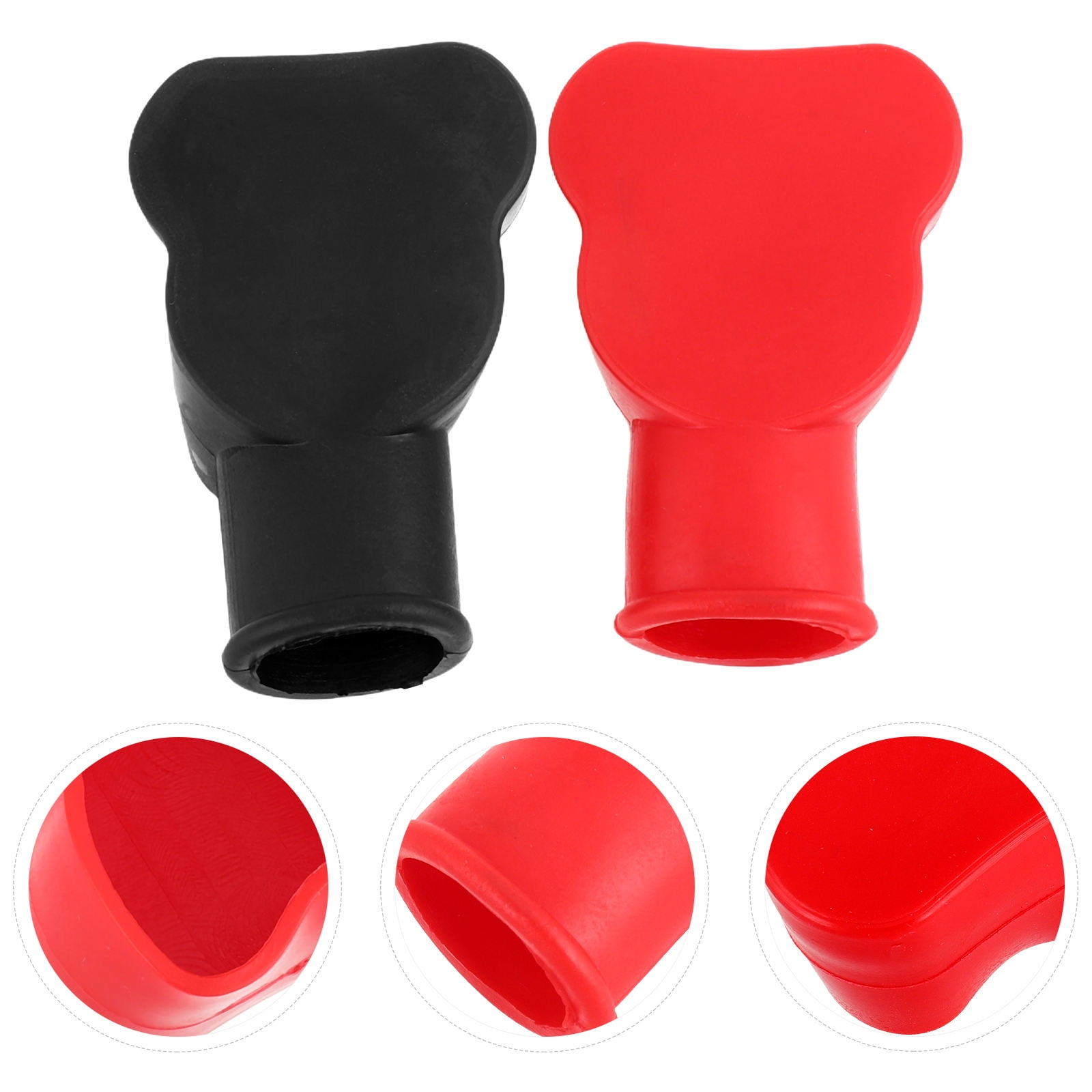 Raindrops 1 Pair PVC Battery Terminal Protective Caps Cable Lug ...