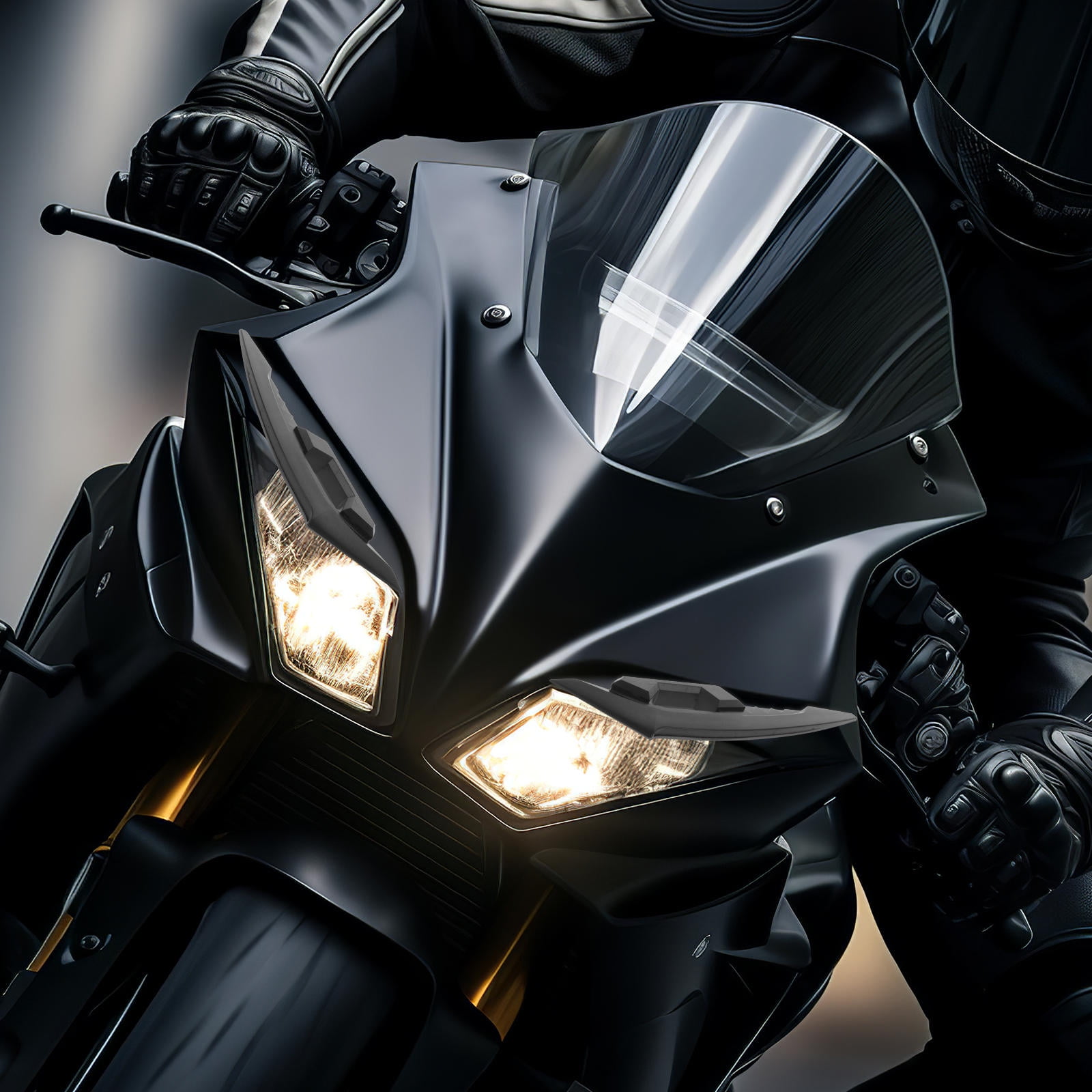 Raindrops 1 Pair Universal Side Winglet for Motorcycle Aerodynamic ...