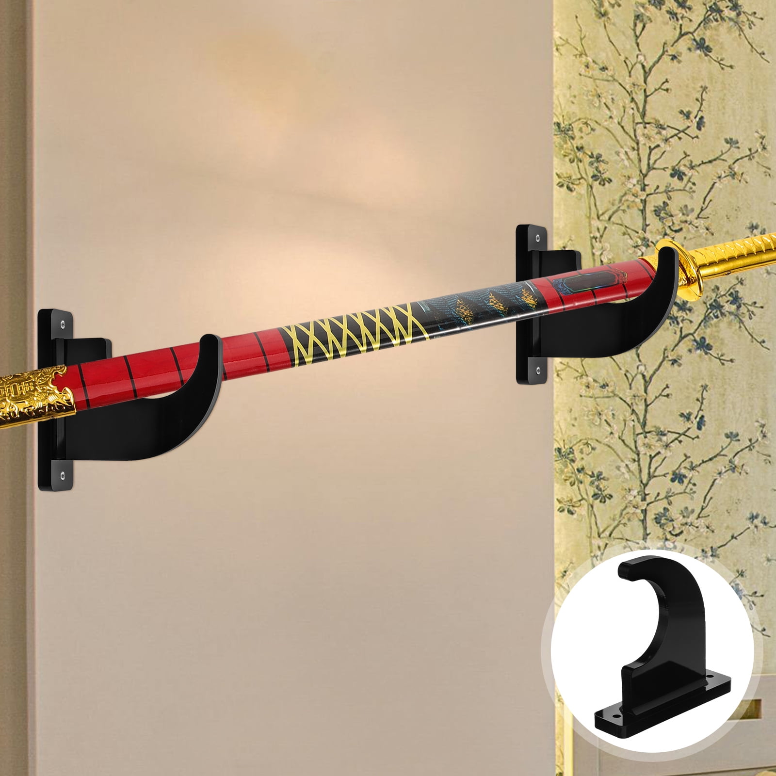 Raindrops 1 Pair Wall Mount Sword Display for Homeowners Room ...