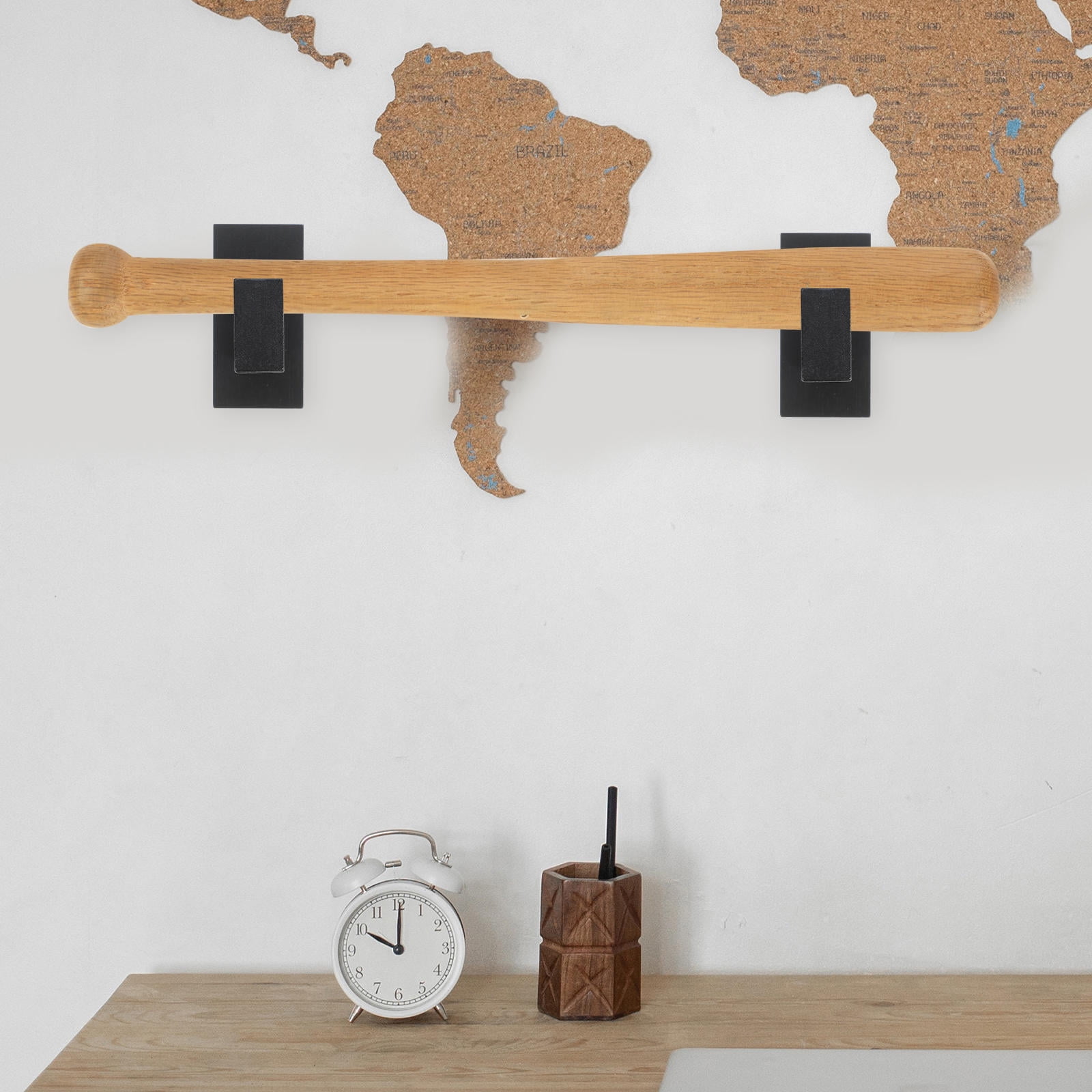 Raindrops 1 Pair of Bat Holders Wall Mount Multi-function Bat Holders ...