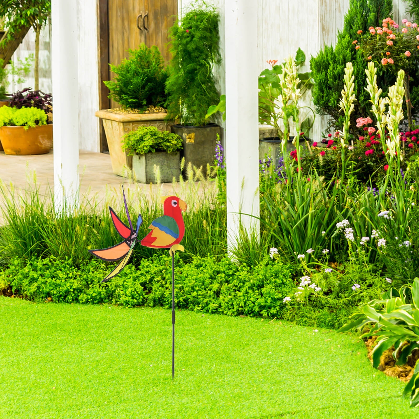 Raindrops 1 Pc Animal Shape Pinwheel Multi Colored PVC Childs Toy Lawn ...