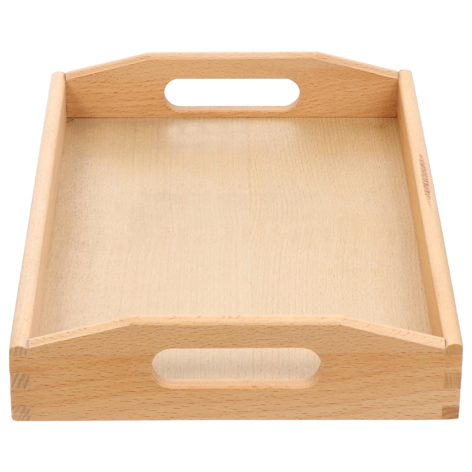 Raindrops 1 Pc Restaurant Food Tray Beech Serving Tray With Double ...