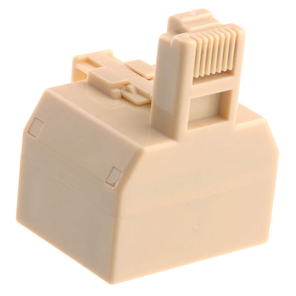 Raindrops 8-Pin 1 Male 2 Female Beige Coupler for Dsl Modem Port ...