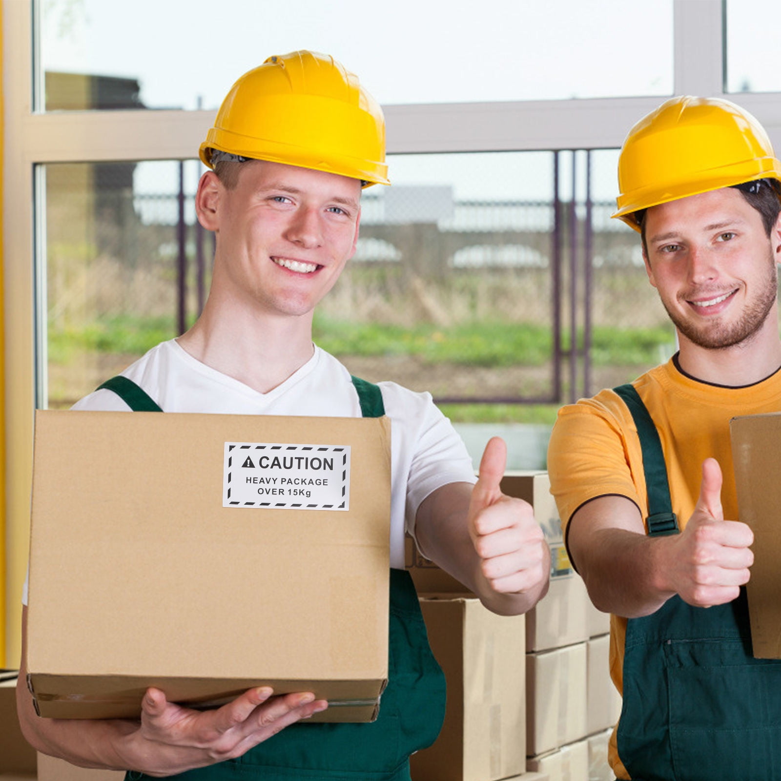 Raindrops caution heavy shipping warning stickers 1 roll 500 bright ...