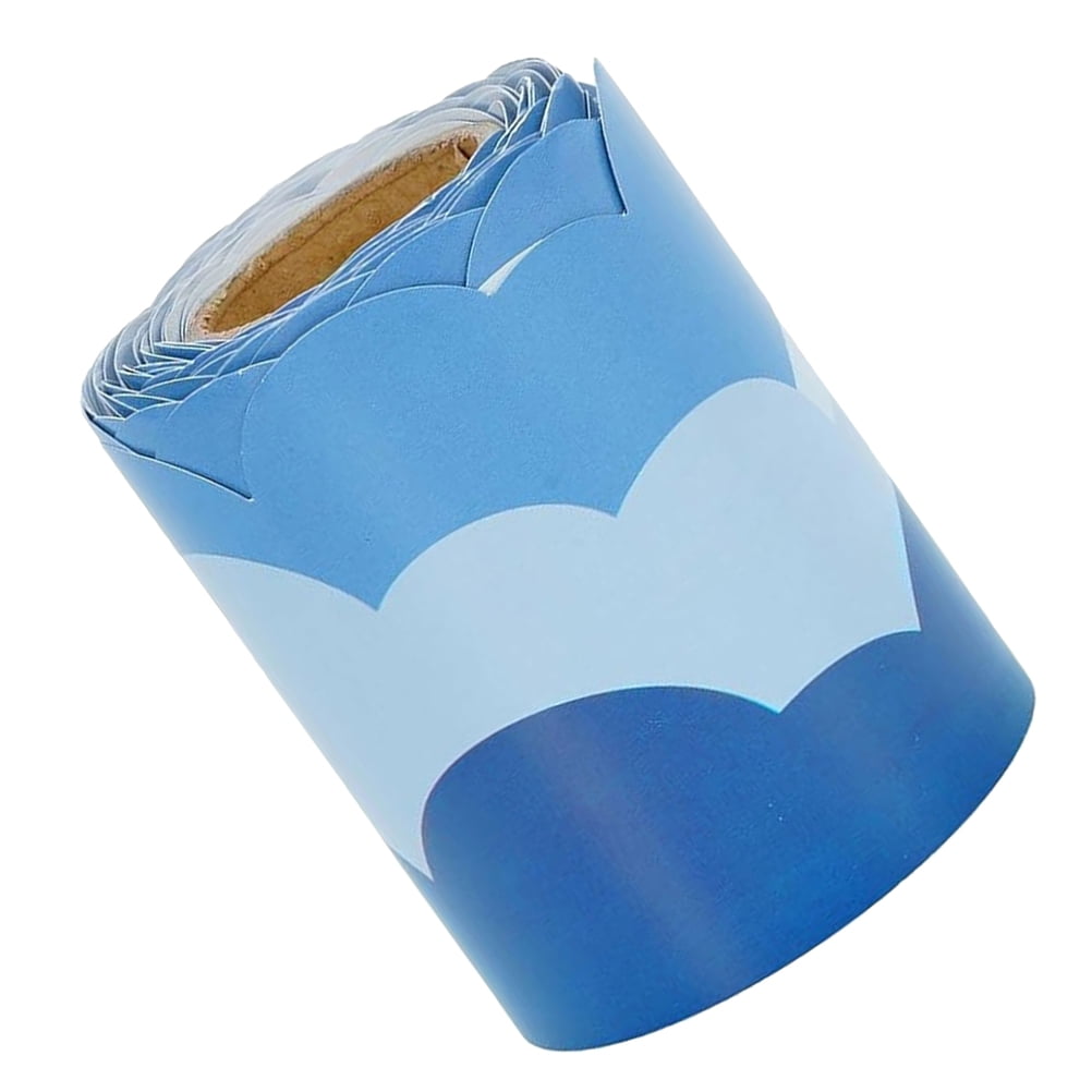 Raindrops 1 Roll Classroom Bulletin Board Border Decal Cloud Bulletin ...