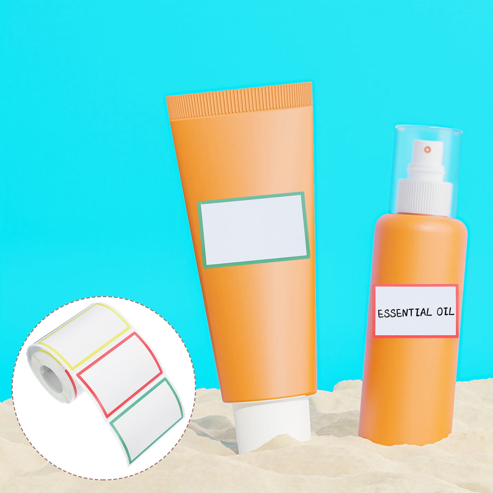 Raindrops 1 Roll Name Tags Blank Sticky Labels Stickers Classification ...